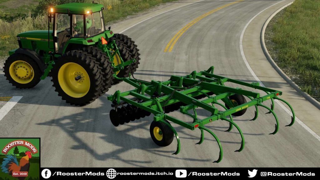 John Deere 712 Mulch Tiller v1.0 FS22 Mod | Farming Simulator 22 Mod