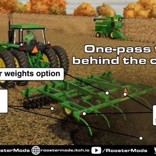 John Deere 712 Mulch Tiller v1.0 FS22 Mod | Farming Simulator 22 Mod