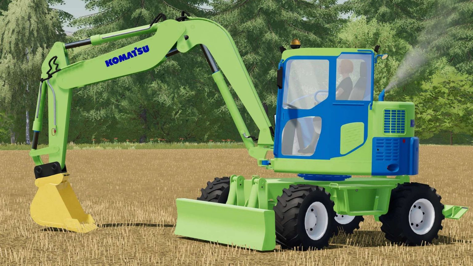 Komatsu PW 98 v1.0 FS22 Mod | Farming Simulator 22 Mod