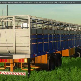 Livestock Cage 2 Axles v1.0 FS22 Mod | Farming Simulator 22 Mod