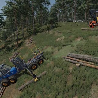 Lizard Forestry T20 Winch v1.0 FS22 Mod | Farming Simulator 22 Mod