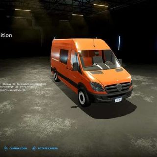 MB Sprinter 3x Palletautoload v1.3.0.7 FS22 Mod | Farming Simulator 22 Mod