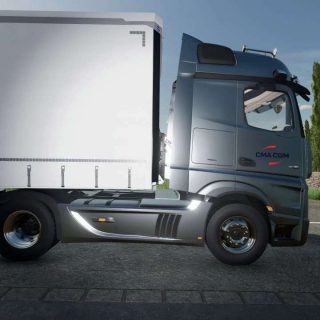 Mercedes Actros 2022 - CMA CGM Group v1.0 FS22 Mod | Farming Simulator ...