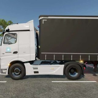 Mercedes Actros 2022 Maersk Group v1.0 FS22 Mod | Farming Simulator 22 Mod