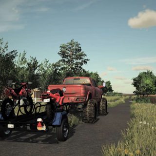 Motorcycle Trailer V1.0 FS22 Mod | Farming Simulator 22 Mod