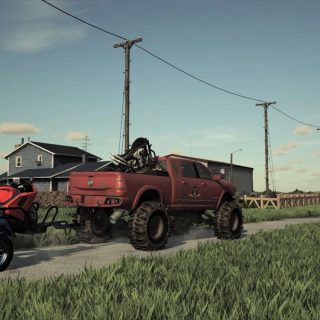 Motorcycle Trailer V1.0 FS22 Mod | Farming Simulator 22 Mod