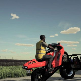 Motorcycle Trailer V1.0 FS22 Mod | Farming Simulator 22 Mod
