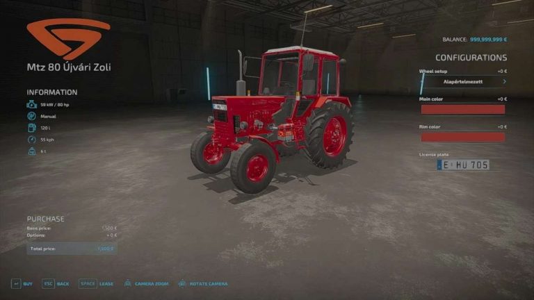MTZ 80 v1.0 FS22 Mod | Farming Simulator 22 Mod