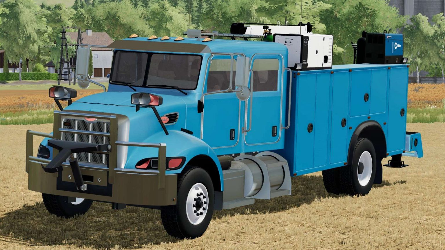 Peterbilt 340 Service Truck v1.0 FS22 Mod | Farming Simulator 22 Mod
