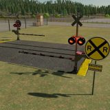 Rail Road Crossing v1.0 FS22 Mod | Farming Simulator 22 Mod