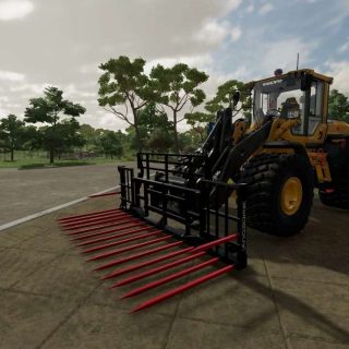 Redrock Silage Fork by HB Malone v1.0 FS22 Mod | Farming Simulator 22 Mod