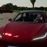 Tesla Model 3 2024 Long Range v1.0.3 FS22 Mod | Farming Simulator 22 Mod