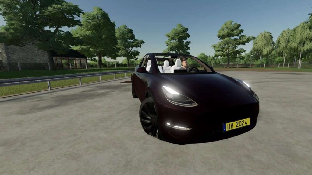 Tesla Model Y Performace 2024 v1.0 FS22 Mod | Farming Simulator 22 Mod