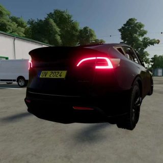 Tesla Model Y Performace 2024 v1.0 FS22 Mod | Farming Simulator 22 Mod