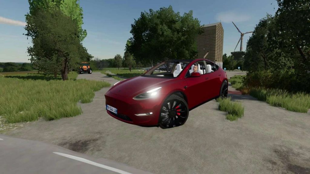 Tesla Model Y Performace 2024 v1.0.2 FS22 Mod | Farming Simulator 22 Mod