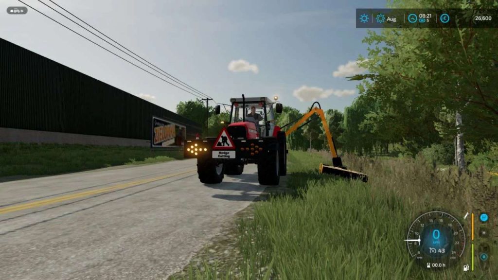 Three point Hedge/Grass warning sign v1.0 FS22 Mod | Farming Simulator ...
