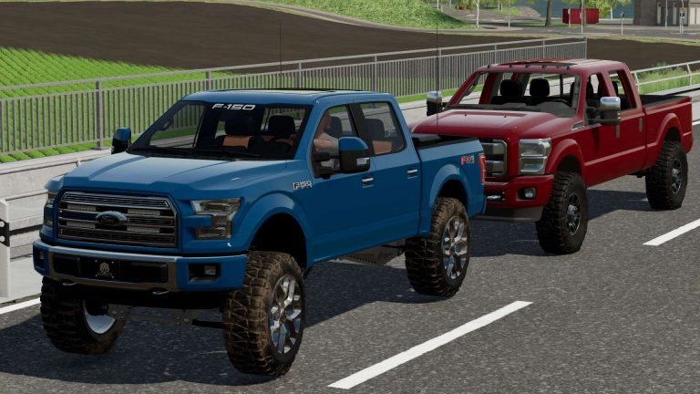 2016 Ford F-150 & F-350 v1.0 FS22 Mod | Farming Simulator 22 Mod