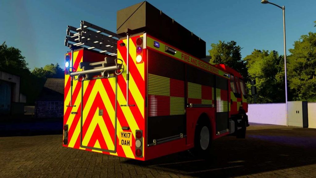 2017 Volvo FL UK Fire Service v1.0 FS22 Mod | Farming Simulator 22 Mod