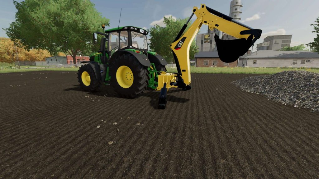 Backhoe Attachment Tractor and Skid v1.0 FS22 Mod | Farming Simulator ...