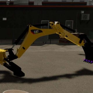 Backhoe for tractor 3-point hitch BETA v1.0 FS22 Mod | Farming ...