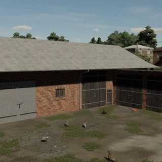 Barn With Garage And Chicken Coop v1.0 FS22 Mod | Farming Simulator 22 Mod