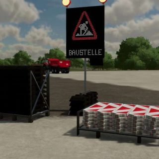 Construction site signs pack 2 v2.0.0.1 FS22 Mod | Farming Simulator 22 Mod