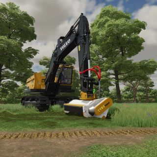 CYSGTools EM097T Excavator Mower v1.0 FS22 Mod | Farming Simulator 22 Mod