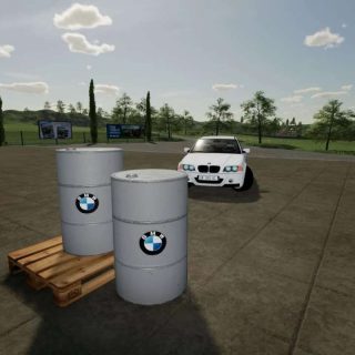 Decorative barrel (oil) v1.2 FS22 Mod | Farming Simulator 22 Mod