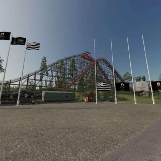 Decorative flags v1.2 FS22 Mod | Farming Simulator 22 Mod