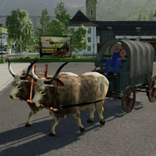 Draft Horse and Ox Pack v1.1 FS22 Mod | Farming Simulator 22 Mod