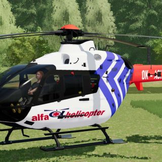 EC 135 Alfa Helicopter v1.0 FS22 Mod | Farming Simulator 22 Mod
