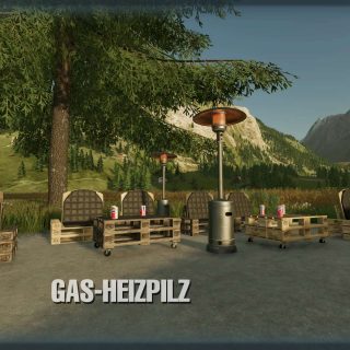 Gas Patio Heater v1.0 FS22 Mod | Farming Simulator 22 Mod