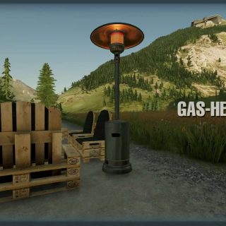 Gas Patio Heater v1.0 FS22 Mod | Farming Simulator 22 Mod