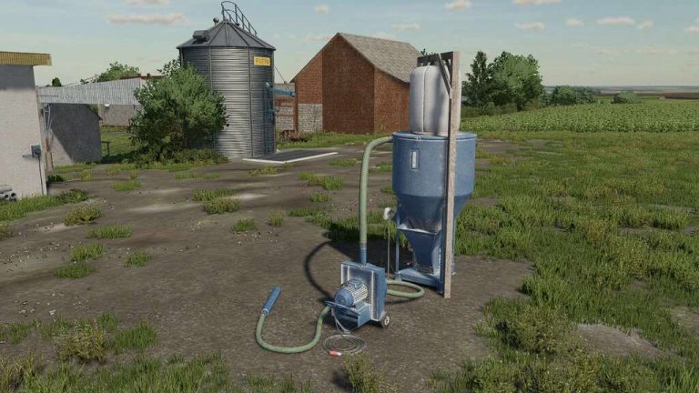 Grist Mill With Mixer v1.0 FS22 Mod | Farming Simulator 22 Mod