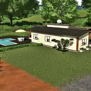 House With Pool v1.0 FS22 Mod | Farming Simulator 22 Mod