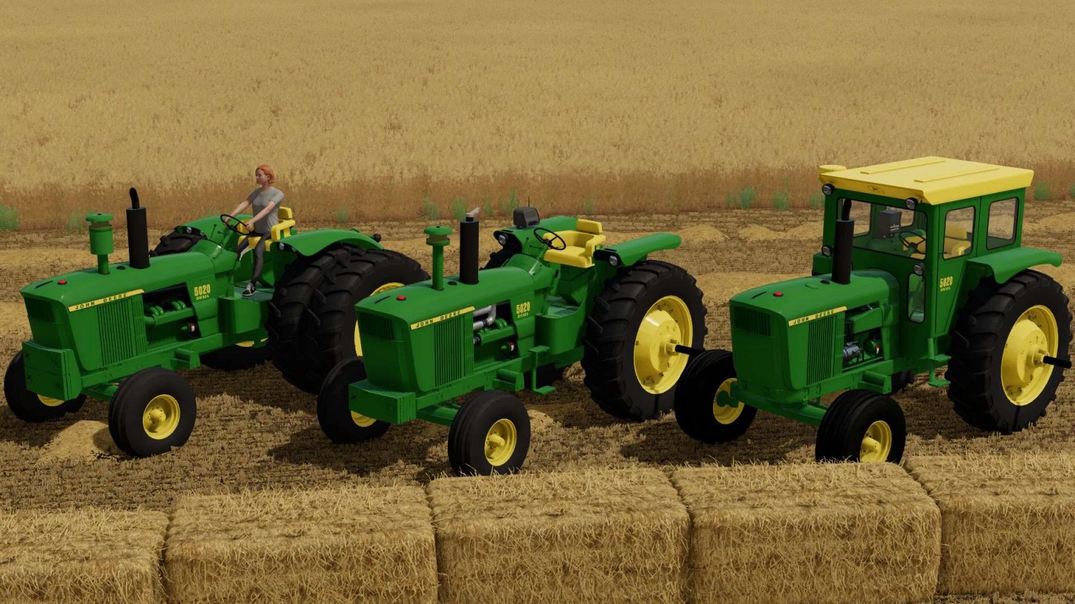 John Deere 5020 Tractors Pack v1.0 FS22 Mod | Farming Simulator 22 Mod