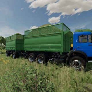 Kamaz 4528 Grain Carrier+Trailer v1.0.1.5 FS22 Mod | Farming Simulator ...