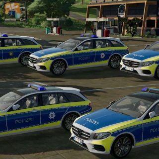 Mercedes-Benz E-Class 2016 Police Skin Pack v1.0 FS22 Mod | Farming ...