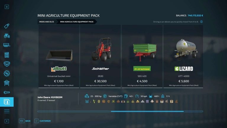 Mini Agriculture Equipment Pack v1.1 FS22 Mod | Farming Simulator 22 Mod