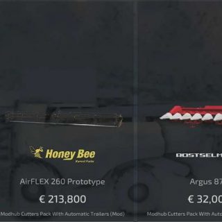 Modhub Cutters Pack With Automatic Trailers v1.0 FS22 Mod | Farming ...