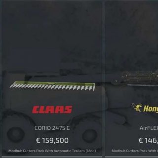 Modhub Cutters Pack With Automatic Trailers v1.0 FS22 Mod | Farming ...