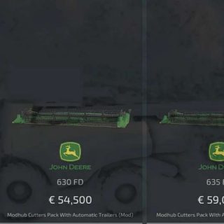 Modhub Cutters Pack With Automatic Trailers v1.0 FS22 Mod | Farming ...