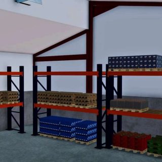 Pallet rack v1.0 FS22 Mod | Farming Simulator 22 Mod