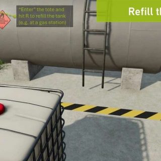 Refillable IBC Tank v1.0 FS22 Mod | Farming Simulator 22 Mod