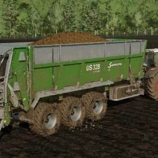 SAMSON US328 Manure Spreader v1.0 FS22 Mod | Farming Simulator 22 Mod