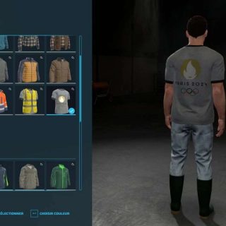 T-shirt - J.O Paris 2024 v1.0 FS22 Mod | Farming Simulator 22 Mod