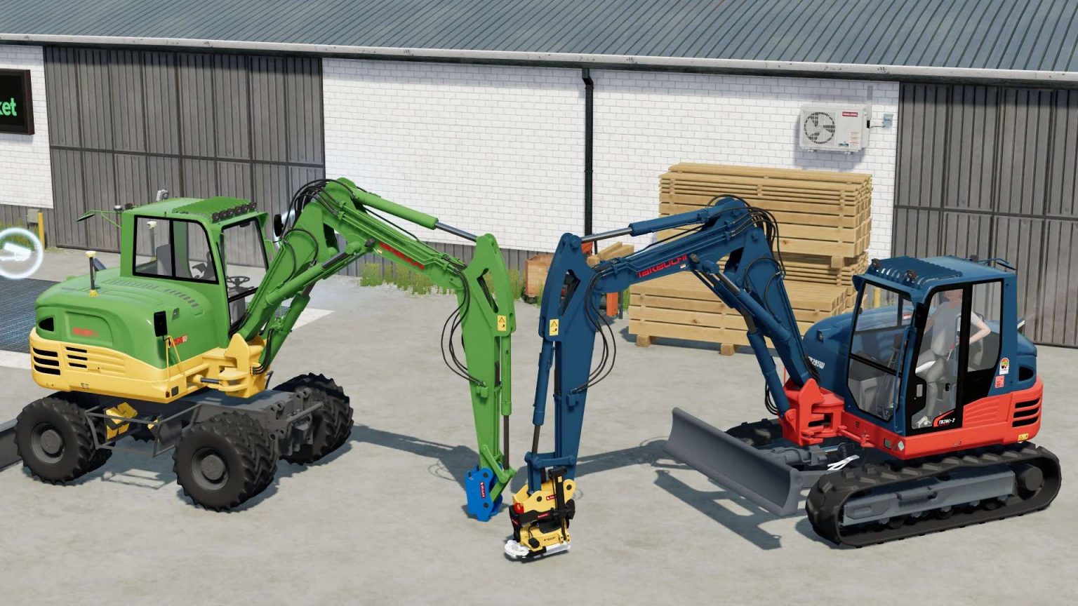 Takeuchi TB295W & TB290-2 v1.0 FS22 Mod | Farming Simulator 22 Mod