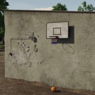 Wall Mounted Basketball Basket v1.0 FS22 Mod | Farming Simulator 22 Mod