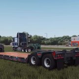 2-axle Lowboy V2.0 FS22 Mod | Farming Simulator 22 Mod