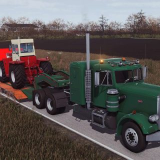 2-axle Lowboy V2.0 FS22 Mod | Farming Simulator 22 Mod